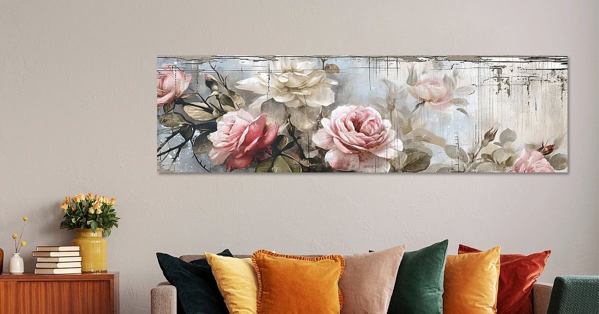 Rozen van De Mooiste Kunst op canvas, behang en meer